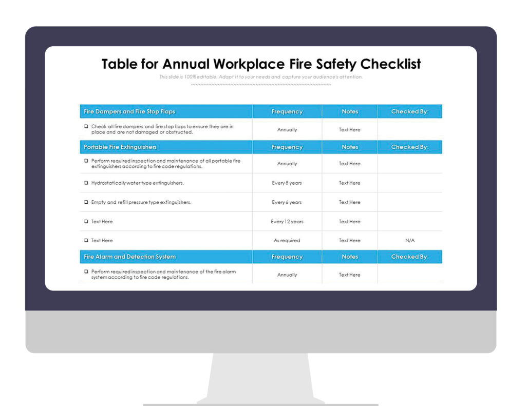 Health and safety inspection and reporting app